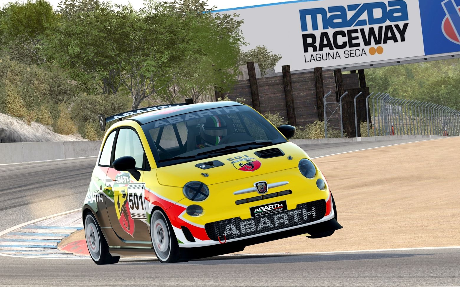 神力科莎 Abarth 500 AC @ Laguna Seca 1:38.472