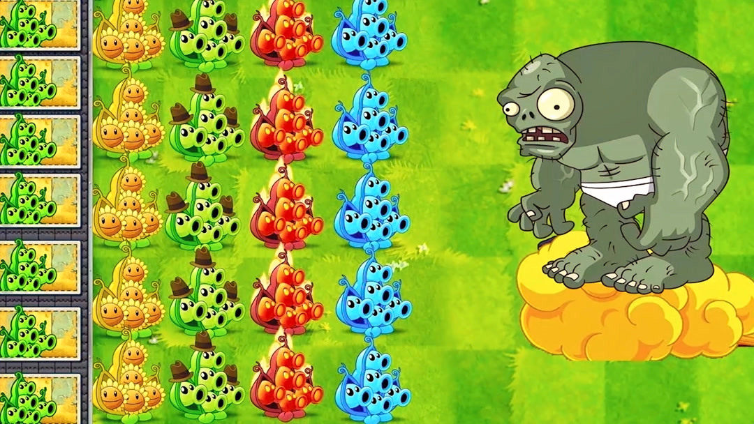 植物大战僵尸:我要快速提升豌豆荚的等级!因为西部巨人僵尸来了