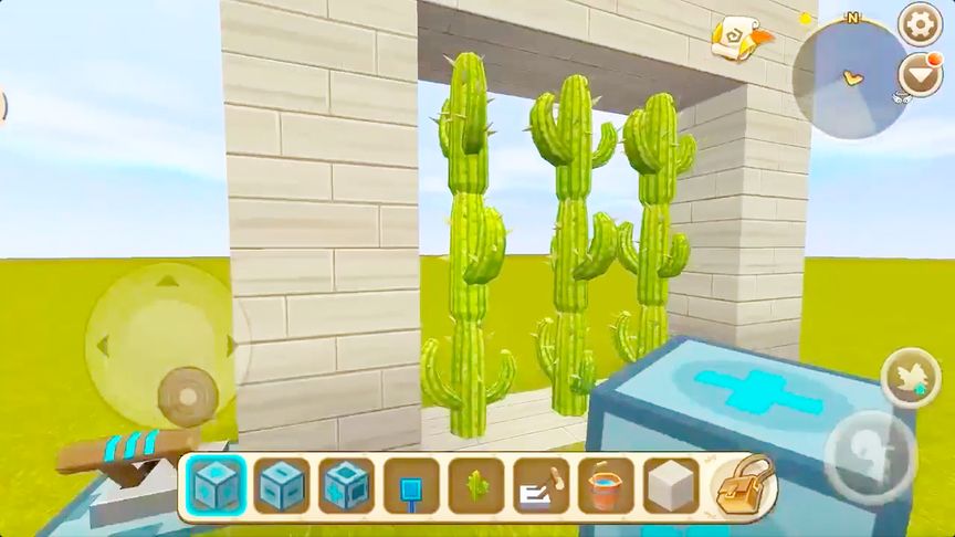 迷你世界:仙人掌还可以用来做移动门?太有创意了!
