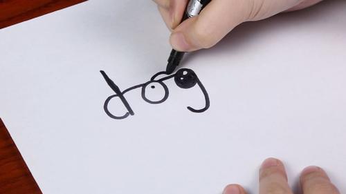 dog“秒变”小狗狗,简笔画一下,太乖巧了,你会吗?2018汪汪汪