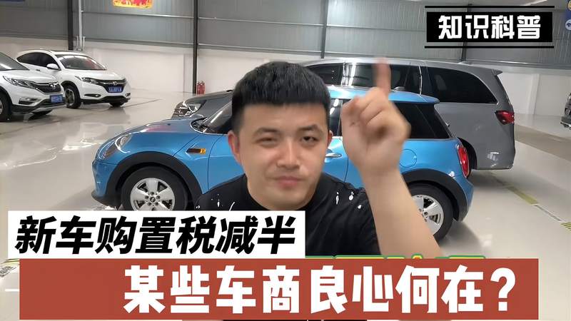 购置税减半政策很好,却让某些人没了良心