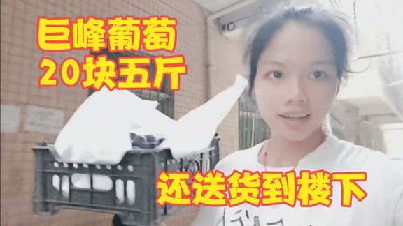 广西女生在微信小程序上,花20块钱买了5斤葡萄,直言这太划算了