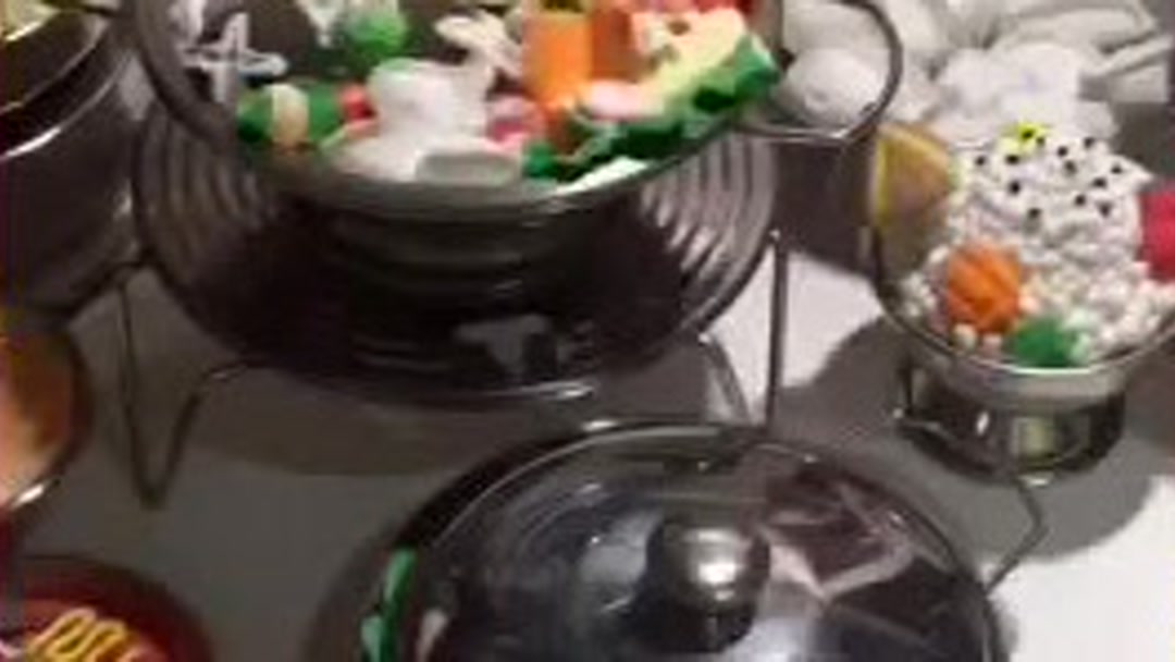 粘土食物,迷你厨房。