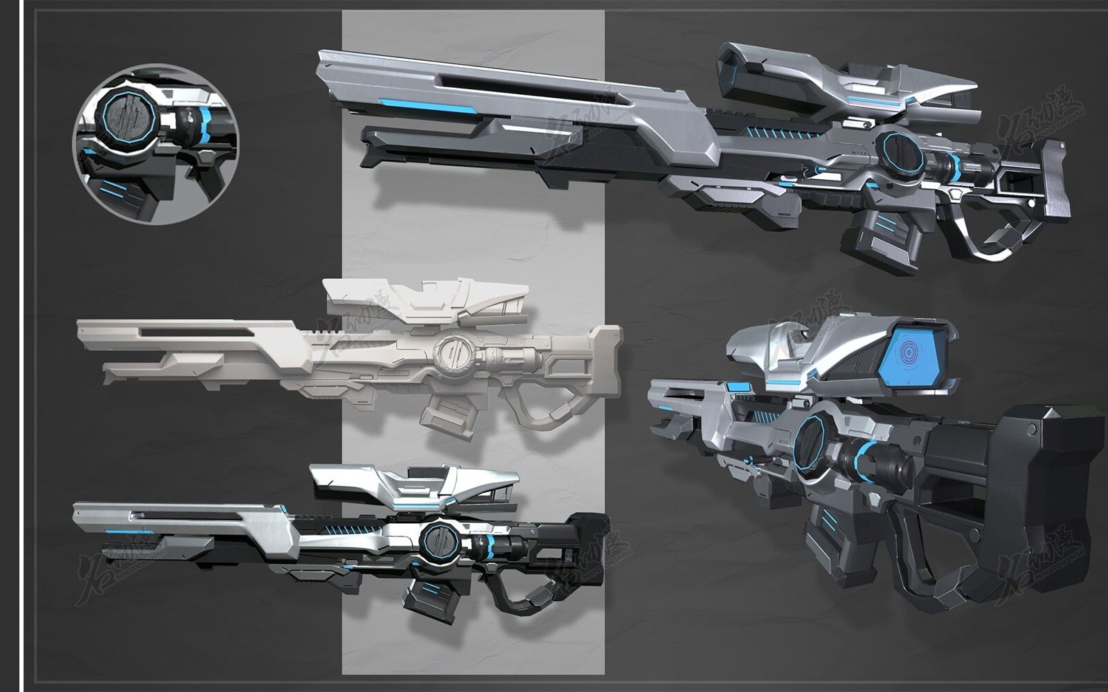 【3Dmax武器建模】次时代高模枪械建模制作全流程