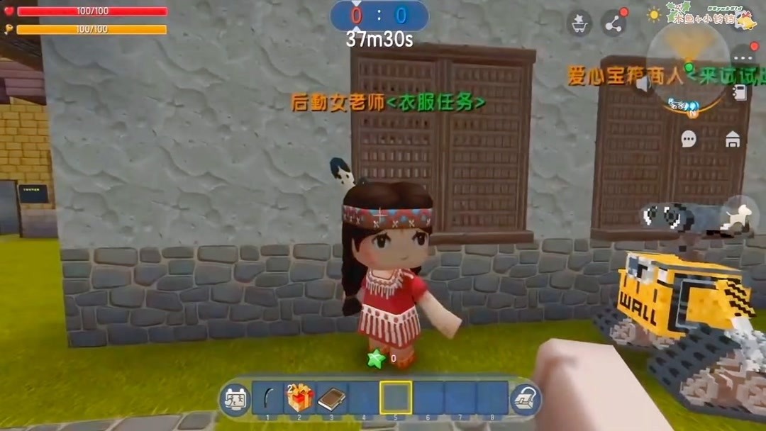 木魚迷你世界:献爱心大作战,木鱼铃铛打工赚钱,捐赠贫困小学!