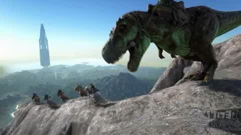 方舟生存进化VS系列 暗墨解说 :1个异特龙vs30个帝鳄