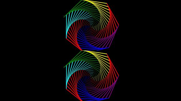 彩虹代码彩虹旋,教你画出漂亮的图案