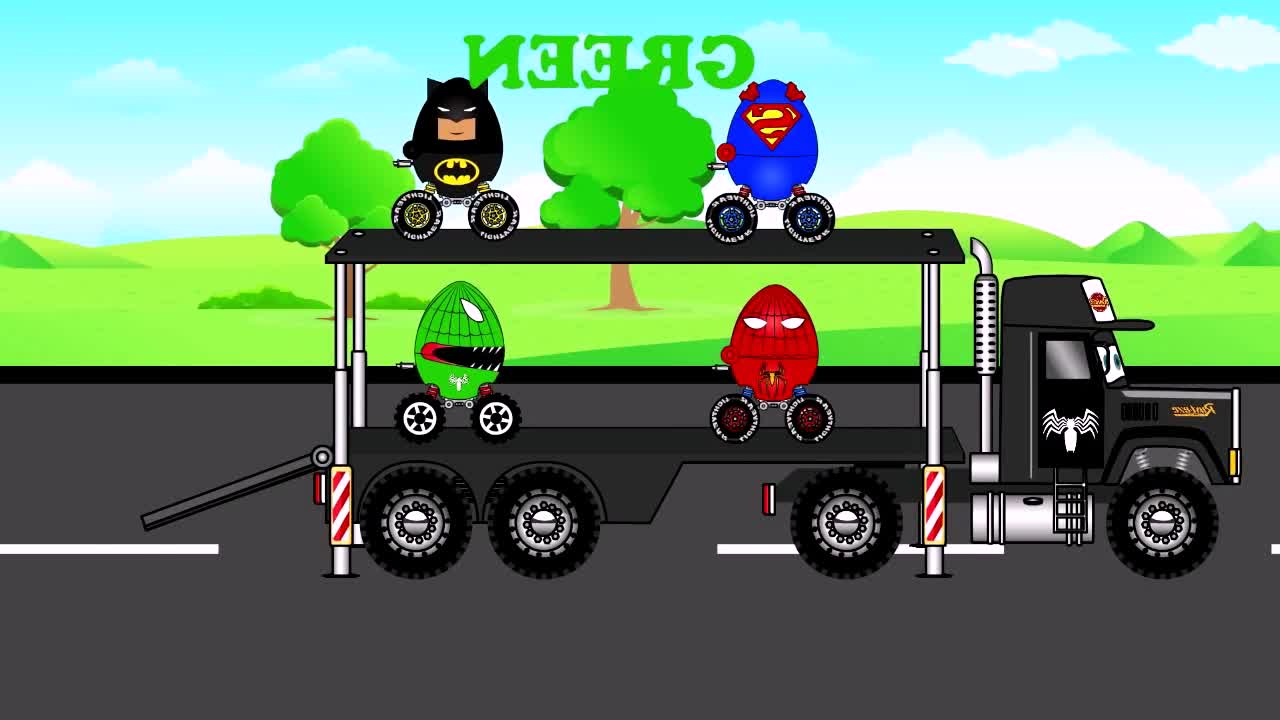 集锦动画片屋,挖掘机、推土机、消防车汽车动画 ,集锦动画片屋