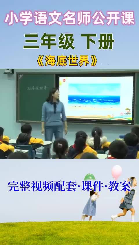 《海底世界》教学视频