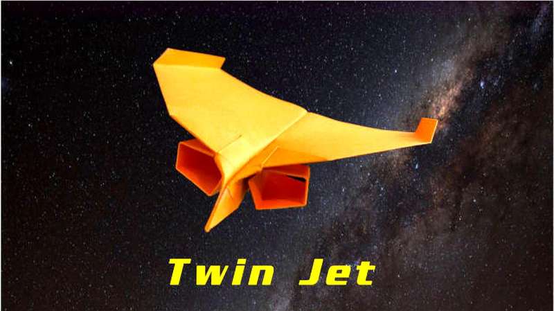 纸飞机大师:约翰柯林斯设计的Twin jet,双喷流纸飞机