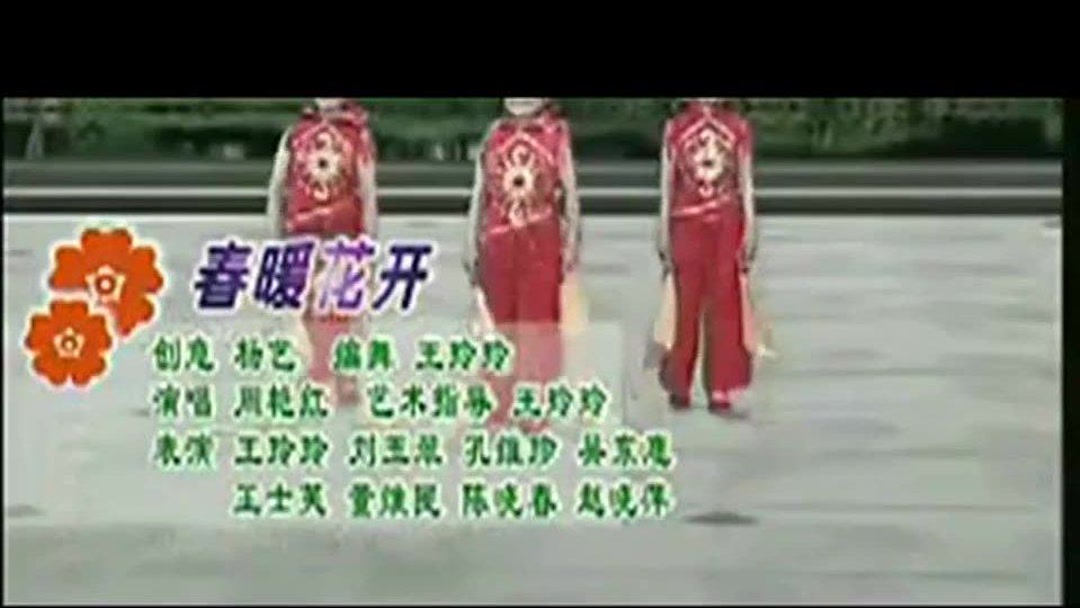 一学即会民族舞蹈分解动作教学视频-春暖花开。