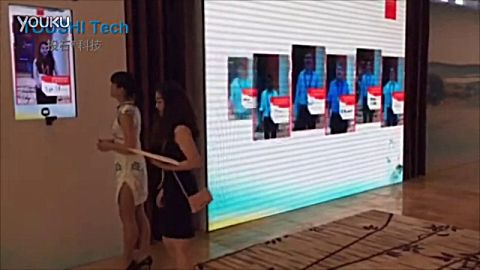 双屏电子拍照签到甩屏 投石科技多媒体互动体验出租