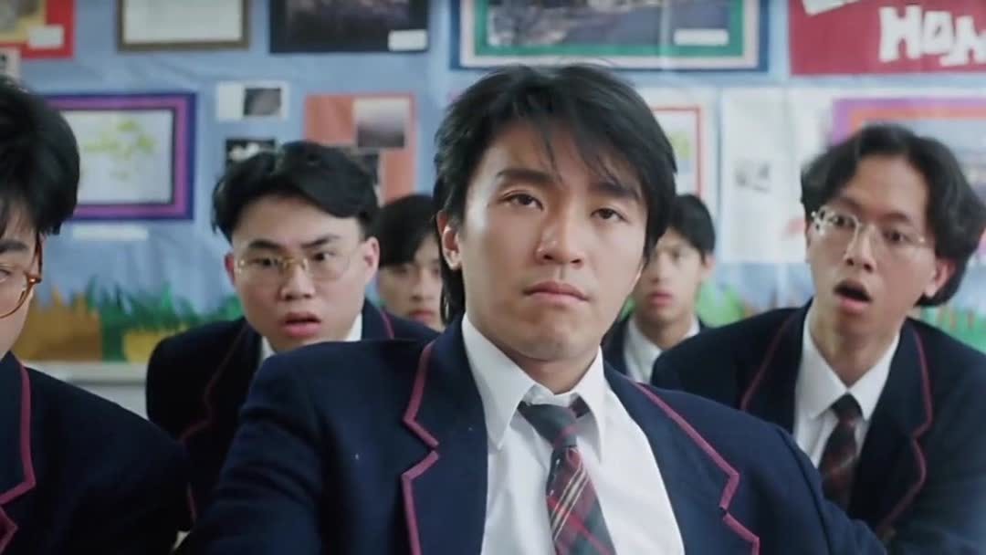 逃学威龙:星爷这段戏解方程式,你猜他是原本会解,还是背的台词