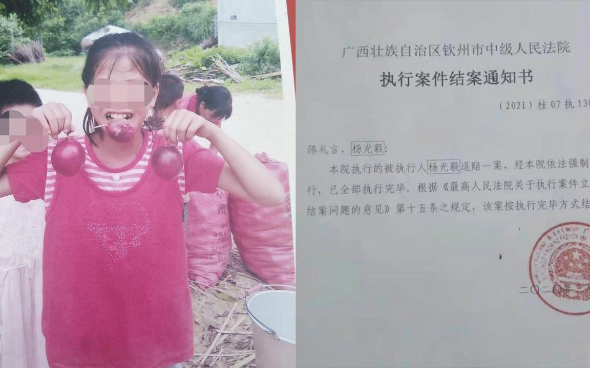 百香果女孩案刑事判决执行完毕 凶手当年抢走32元赃款退还家属