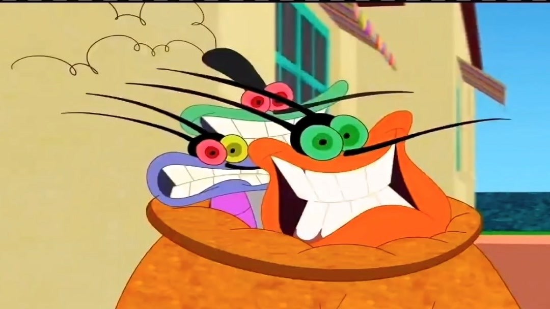 搞笑短片王:两个古代人模样的搞笑人,开心的幼儿园动画