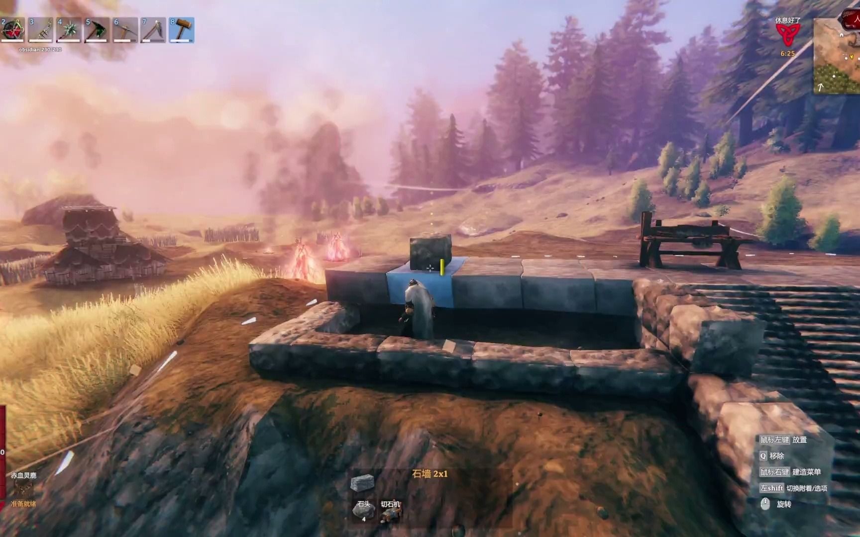 Valheim 英灵神殿 传送塔建造过程