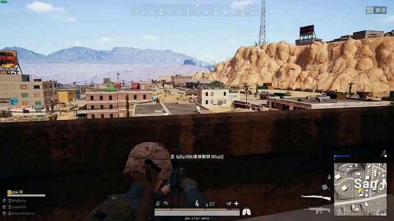 绝地求生:二倍镜配98K也能这么稳?远处蚂蚁当场倒地!