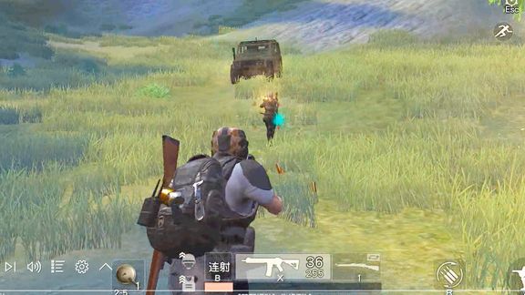 荒野行动:M27步枪满4配件居然无后座力?配合四倍镜堪比外挂!