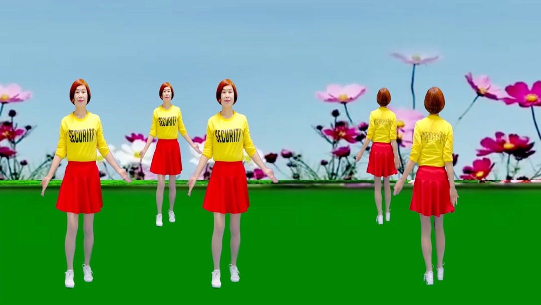 经典流行广场舞《我是你的格桑花》正背面演绎一样精彩漂亮