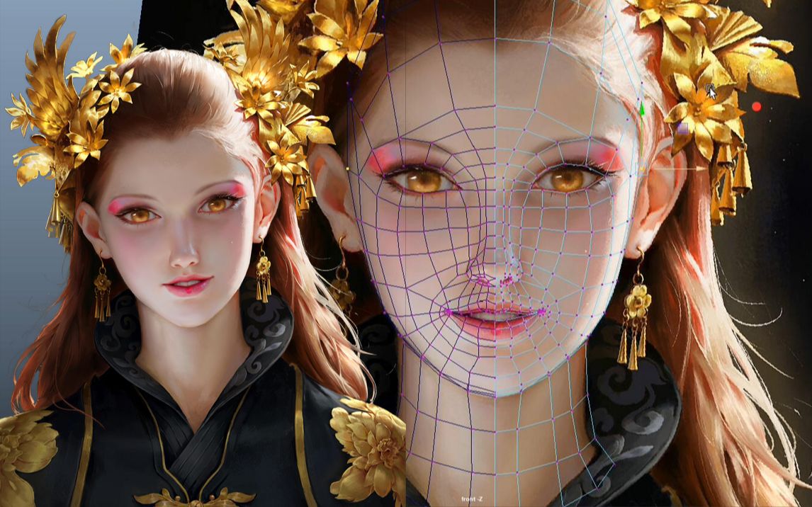 【Maya人物建模】从拉BOX开始制作,基础模型布线结构讲解,超详细...