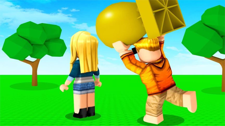 Roblox乱斗模拟器:爆笑布娃娃坠落!还有一把比我大十倍的枪!