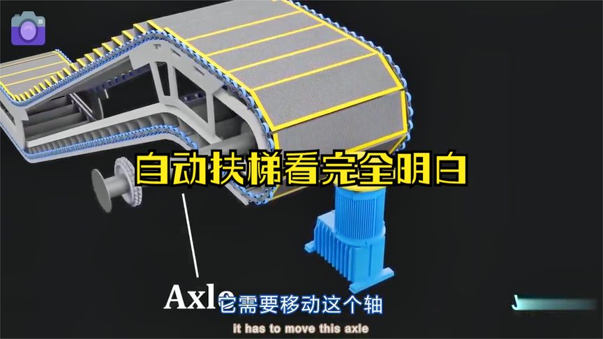 自动扶梯原理,超详细3d动画演示