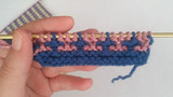 毛线花样编织教程,竹节花纹的编织方法!