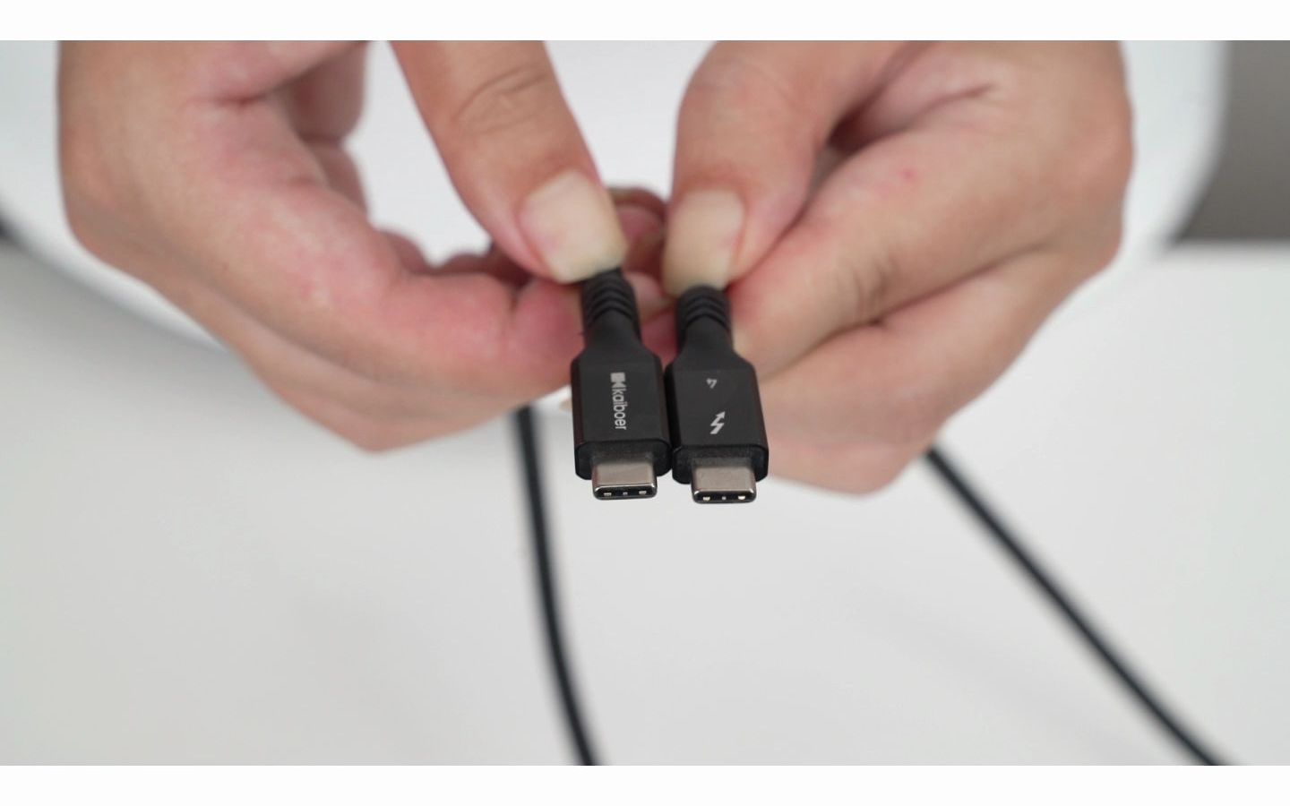 开博尔镀银线芯雷电4数据线8k@60hz双头typec口USB