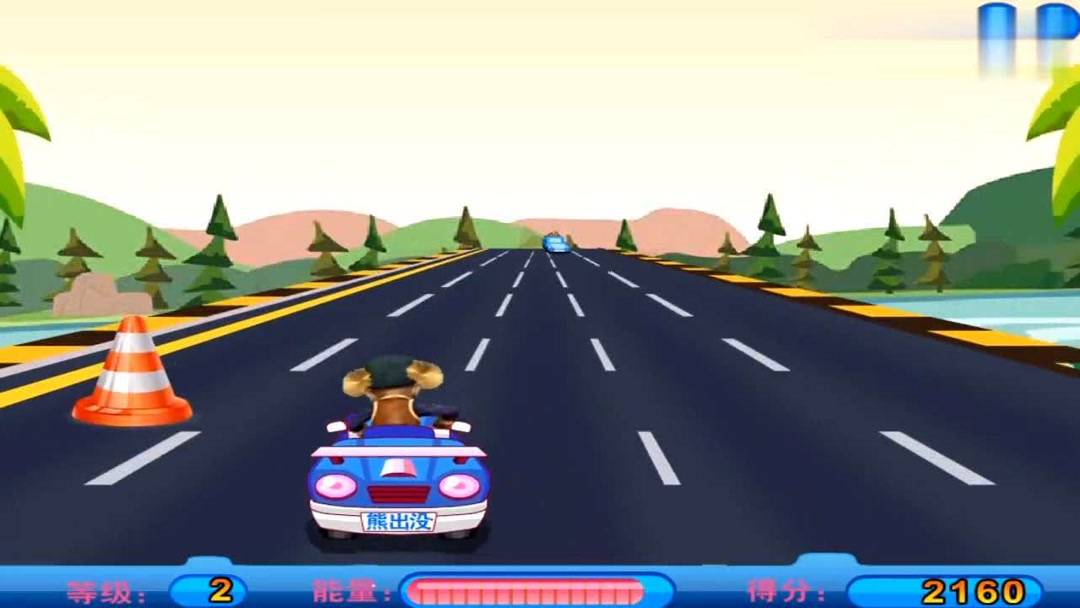 熊出没之光头强卡丁车熊出没小游戏熊出没冬日乐翻天