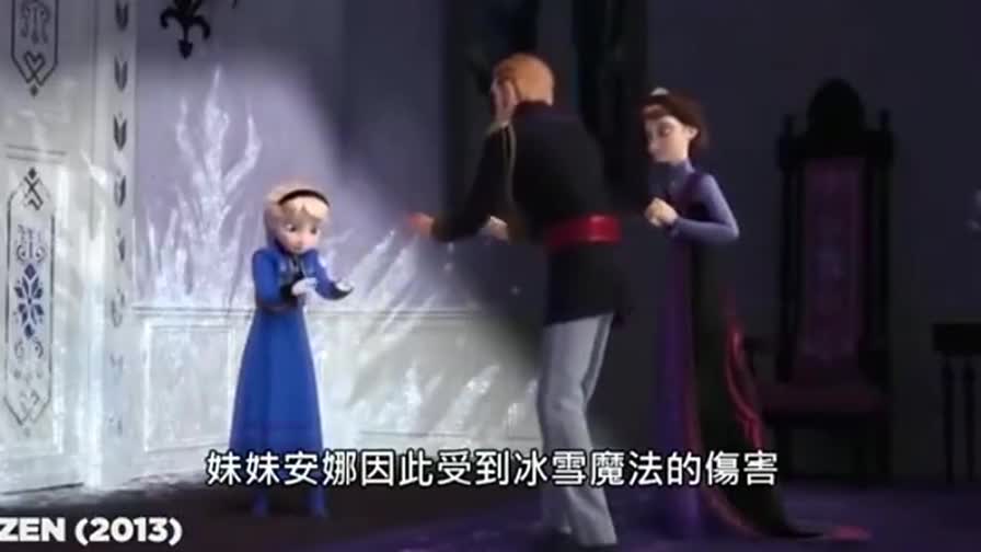 迪士尼经典动画片,爱莎公主被困荒岛,利用冰魔法荒野求生