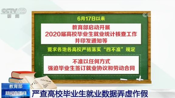 教育部:严查高校毕业生就业数据弄虚作假