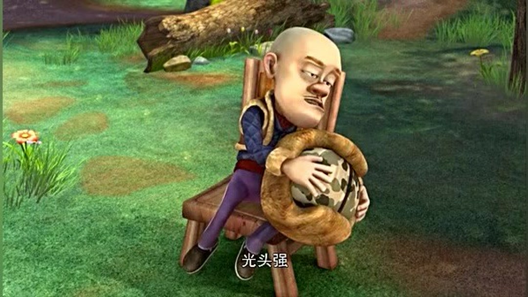 光头强威胁小动物们,拿树换森林活动证