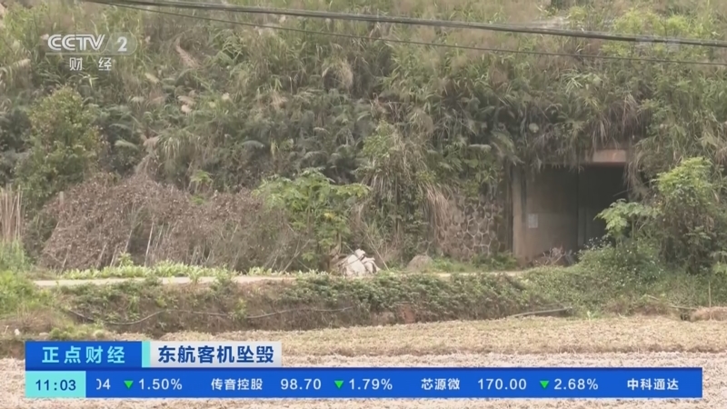 [正点财经]东航客机坠毁 总台记者抵达莫埌村 靠近坠机地点