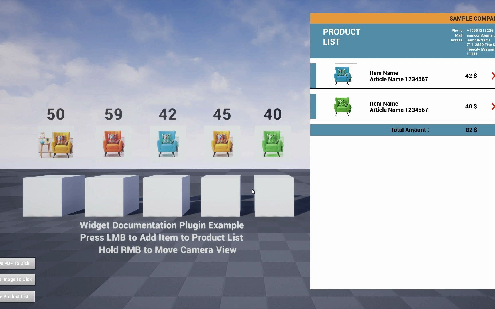 UE4UE5插件 图片PDF文件导出插件 4.23-5.1