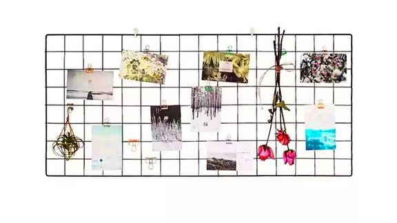 旧铁丝制作的创意相片网架,省钱,好用