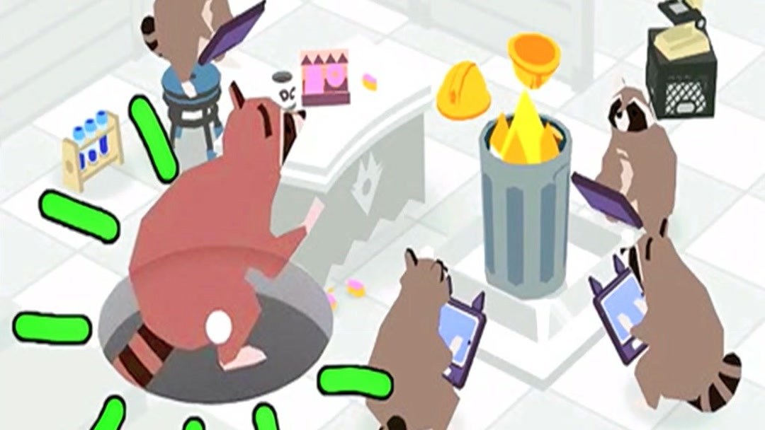 黑洞模拟器:科学巨洞进入生物实验室发现新物种!浣熊威武!游戏