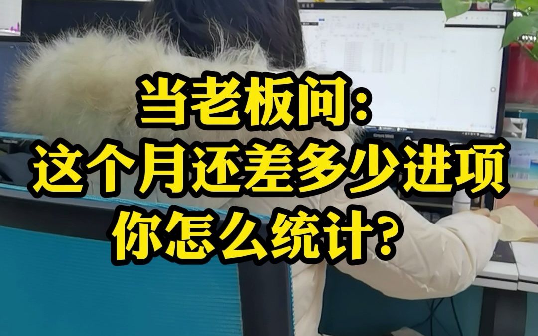 ...月的进项统计很是头疼,老板问的时候答不上来,有这个进项统计表格就...