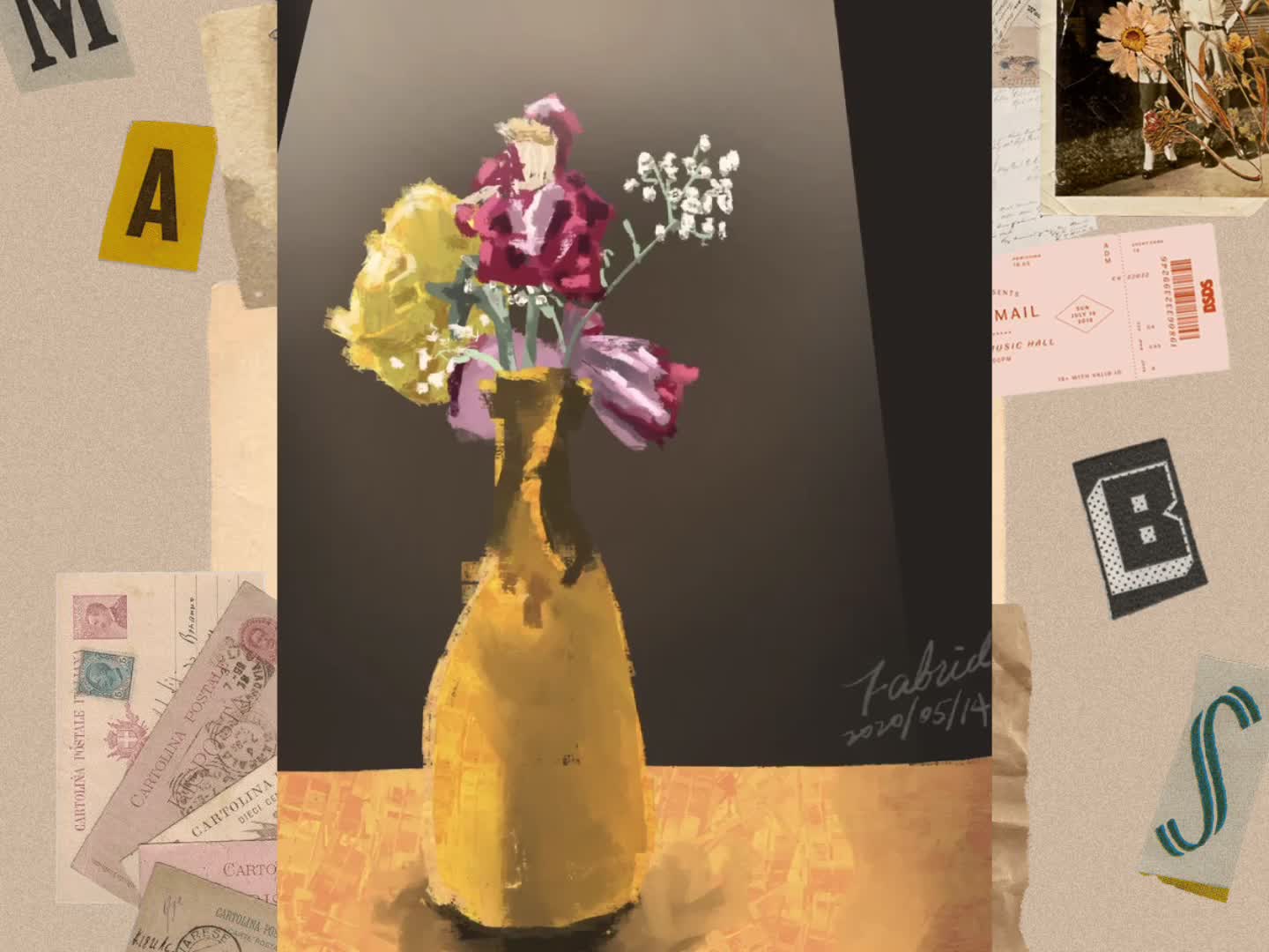 【iPad绘画】陪伴我做毕设的一只花瓶