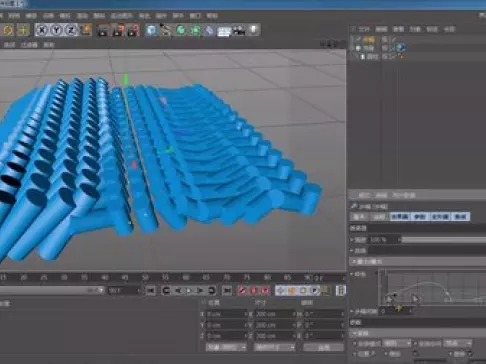 C4D R15快速入门视频教程 88 运动图形 6 步幅 时间和体积效果器