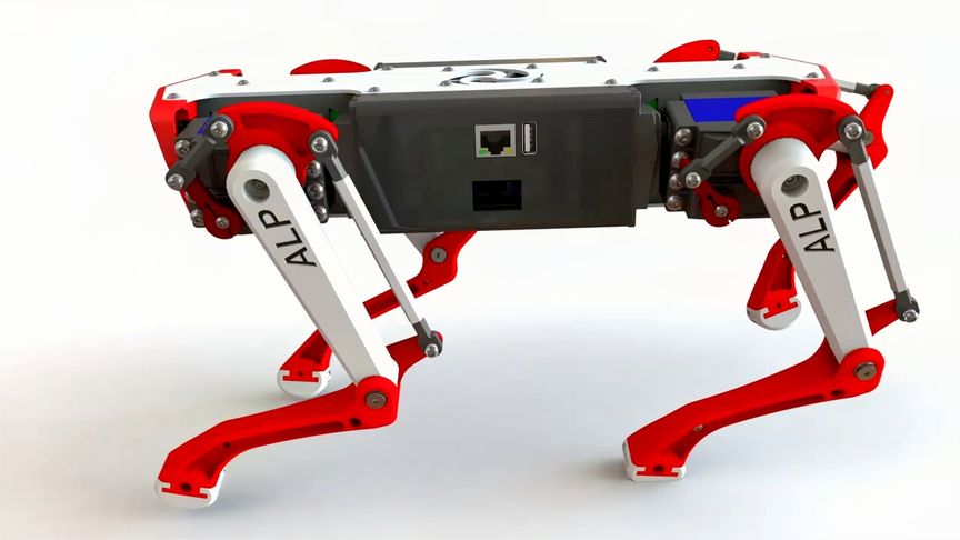 【四足机器人】让人耳目一新的四足机器人结构设计,性能更是亮点