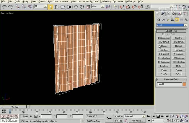 1、reactor动力学窗帘制作用法室内3D效果图制作高清视频教程