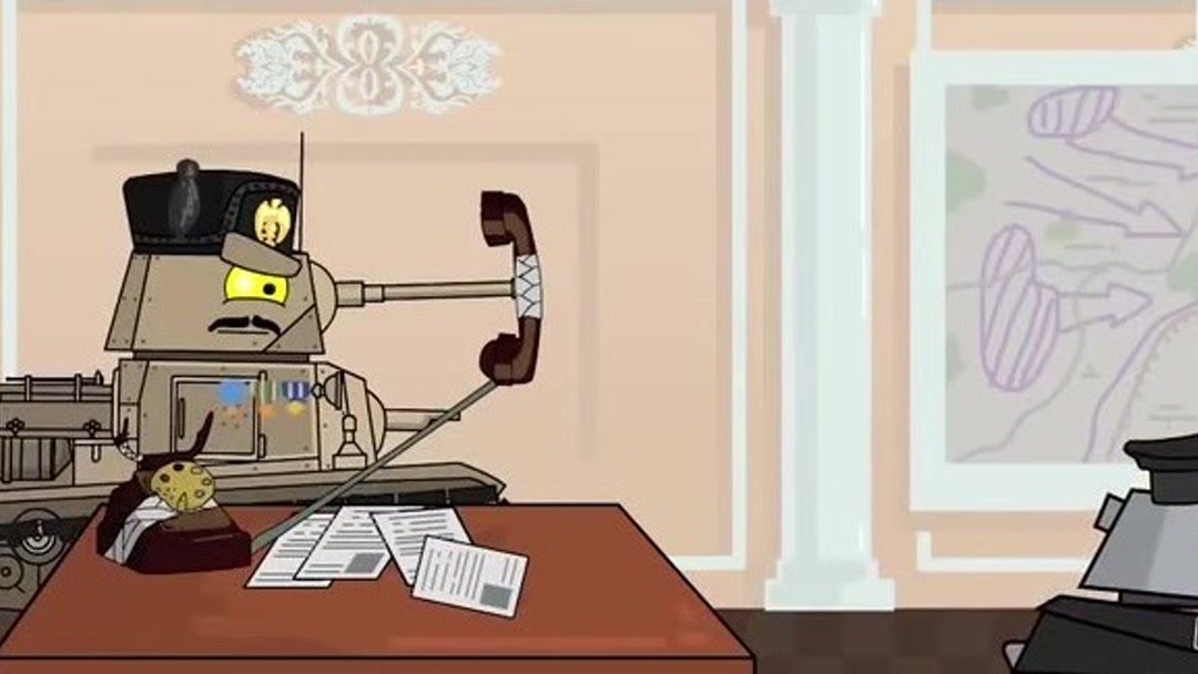 坦克世界游戏搞笑动画 启动新型坦克