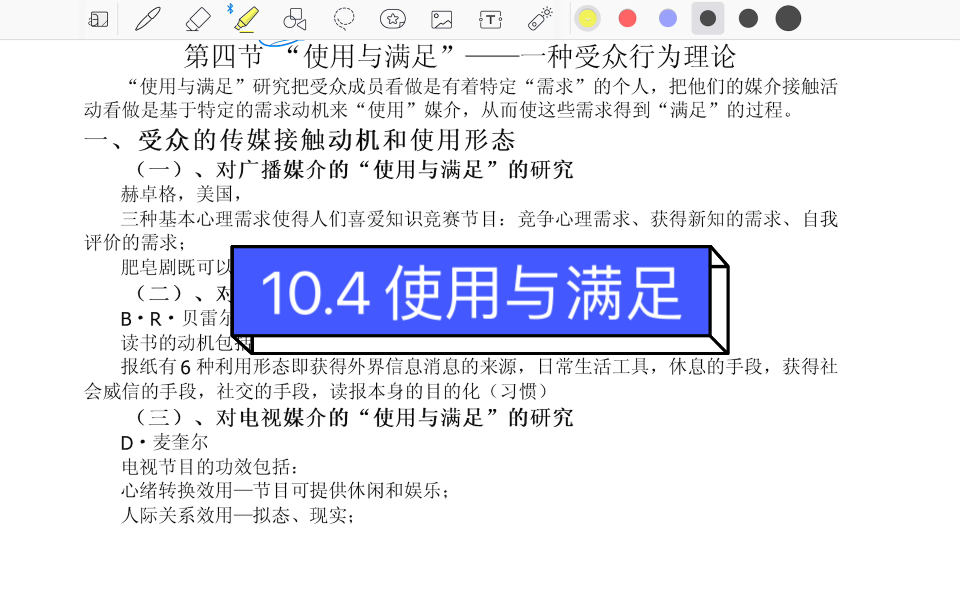 传播学教程打卡 10.4 使用与满足