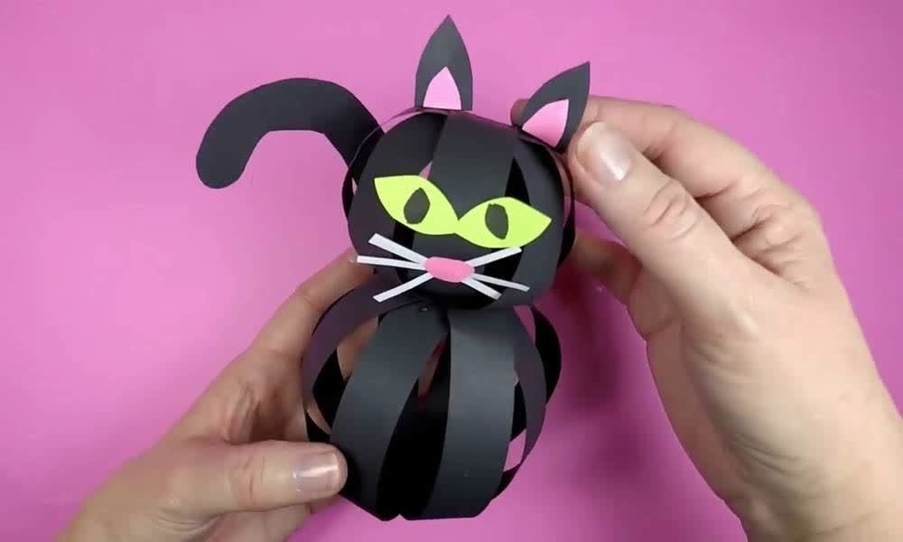 「手工纸艺系列」立体猫咪的制作方法,简单又可爱!