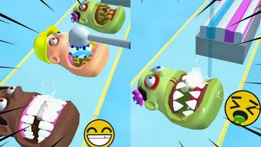 刷牙模拟器:这些臭僵尸不喜欢刷牙,就爱便便牙膏!