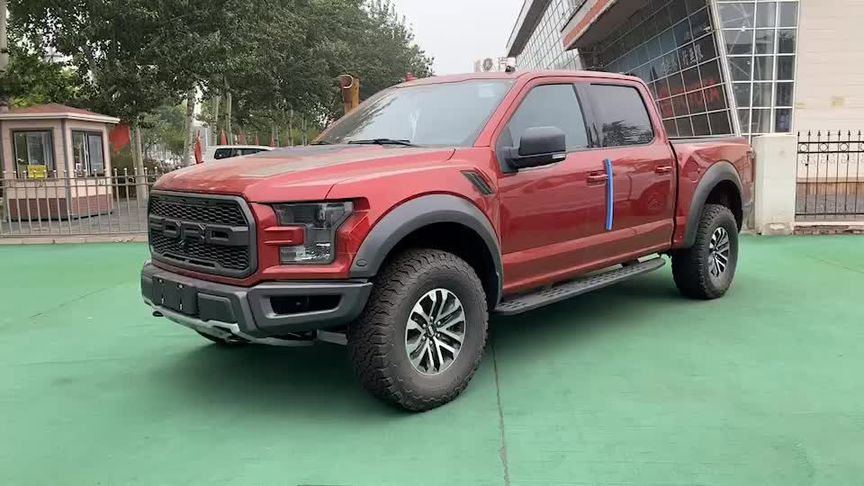 #皮卡 #福特f150猛禽 红色经典猛禽战斗机皮卡