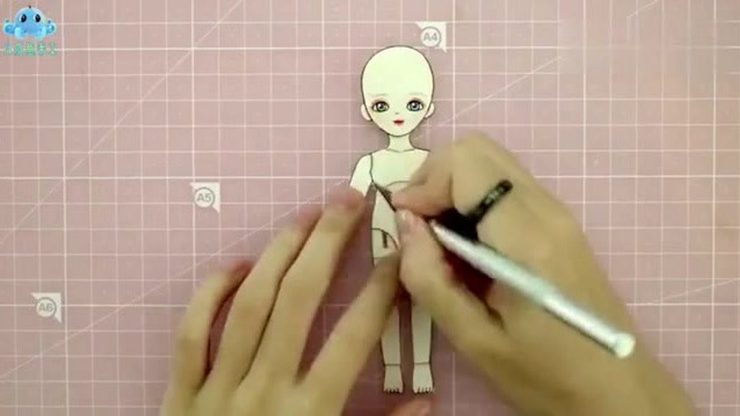 创意纸手工,如何制作纸娃娃和她的服装发型,超详细教程来了