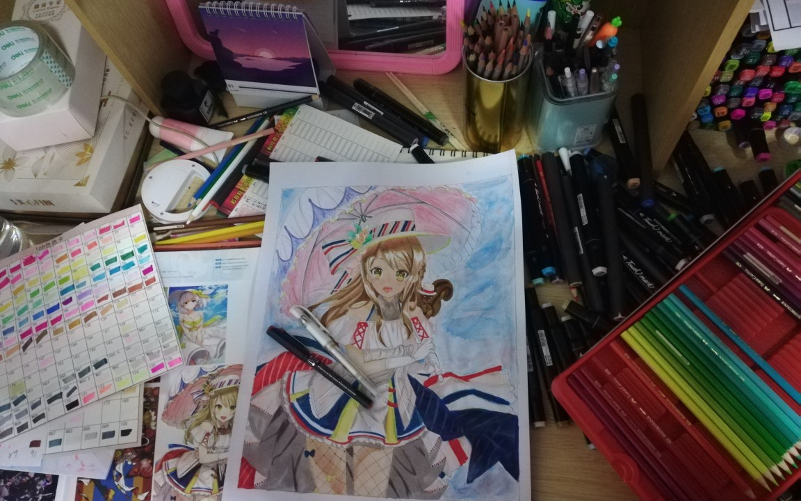 【手绘】打开了以前初中的画本发现了什么?