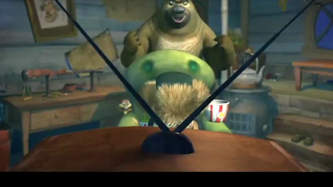 经典儿童搞笑动画片,看电视的熊