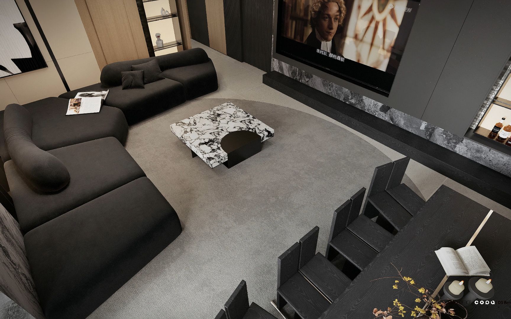 ...器课程】D5渲染器2.5版本|国产渲染器之光|室内空间动画漫游-暗黑系